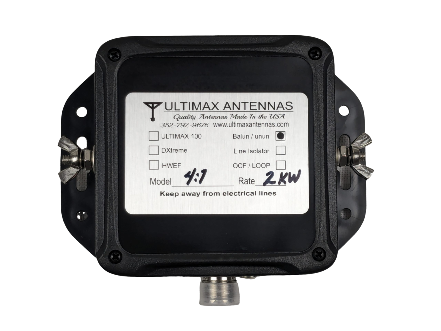 2KW 4:1 UNUN (PERFECT FOR VERTICALS) - Ultimax Antennas